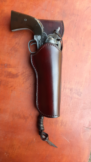 leather holster for single action revolvers Colt clones Western style ...